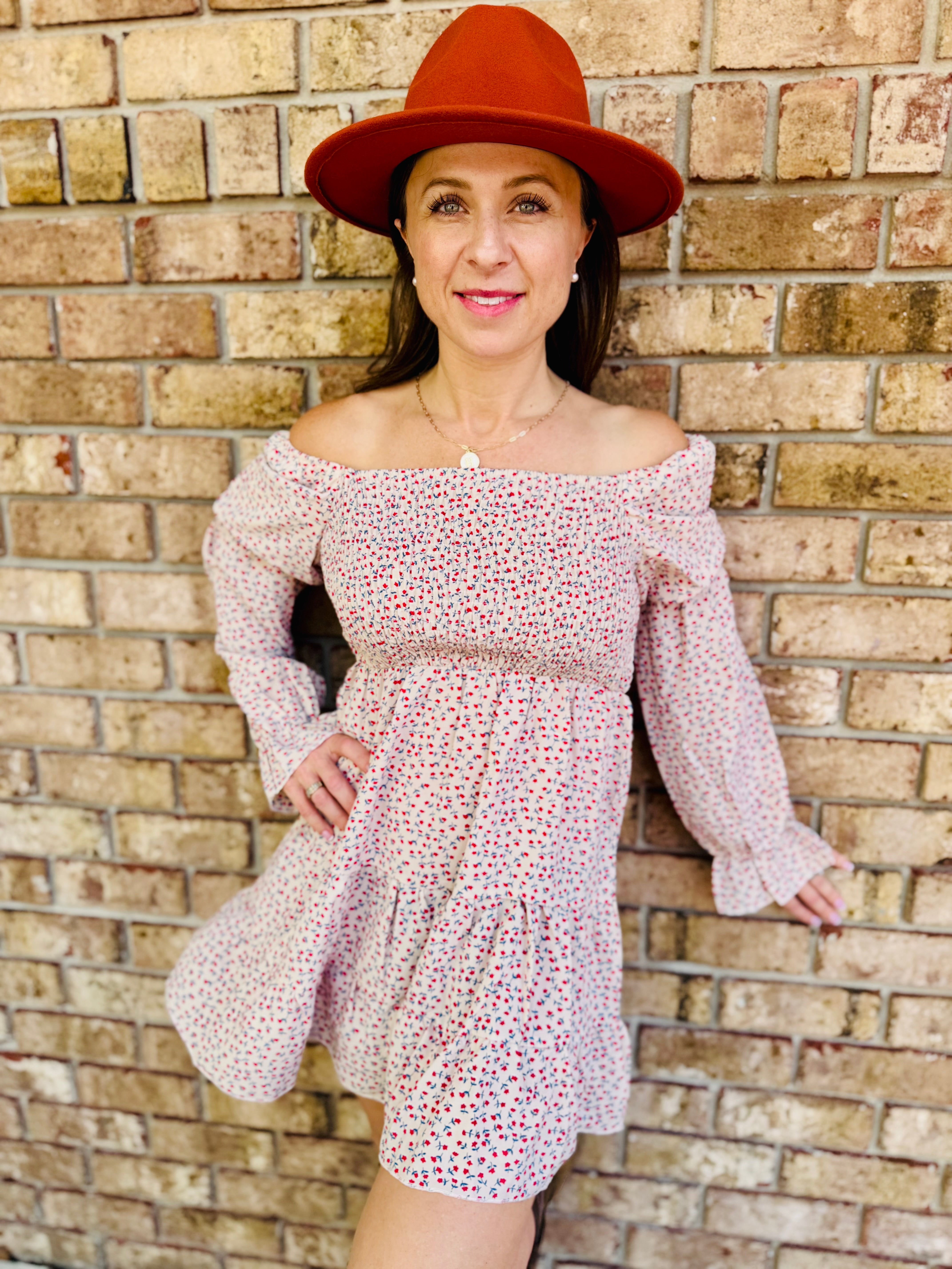 Wildflower Long Sleeve Dress – Bernice and Pearl Clothing Company